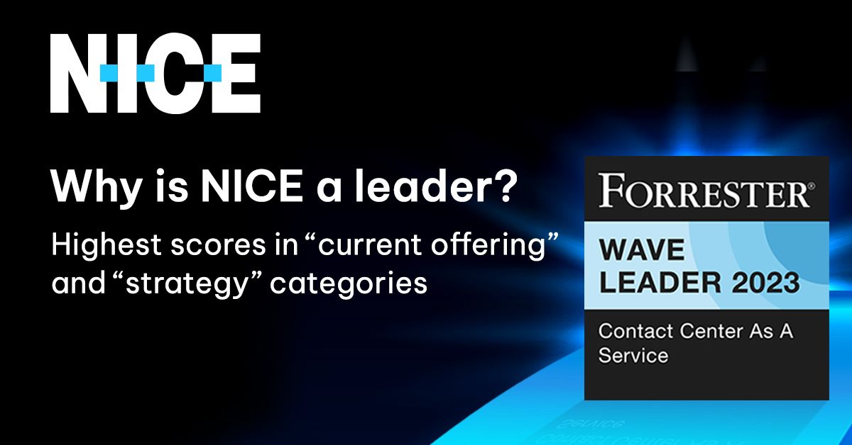 Forrester Research recognizes NiCE as a leader in CCaaS solutions | NiCE