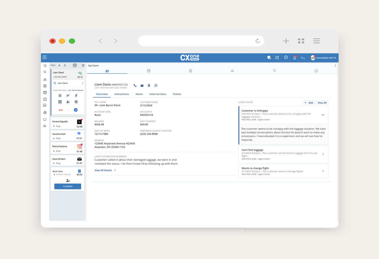 Agent Workspace Software | NiCE
